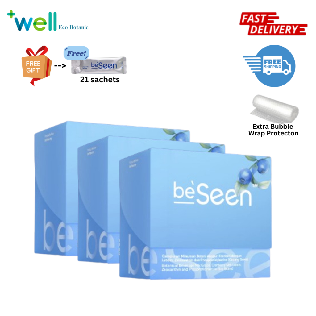 Beseen Eye-Brain Booster 30's x 3 + Extra Free 21 sachets Beseen ...
