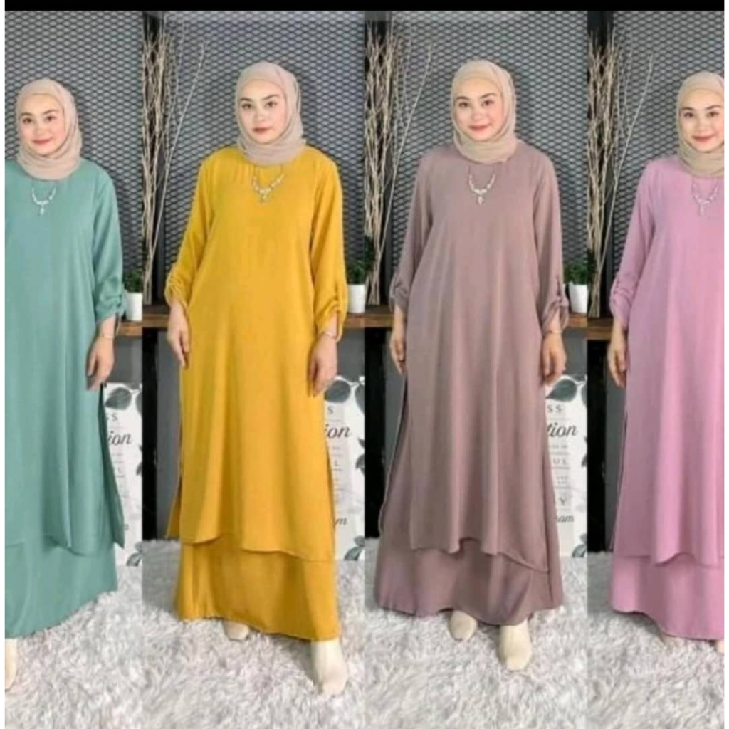 Suit Bella Set Wanita Muslimah Fashion's Causal wear permpuan muslimah ...