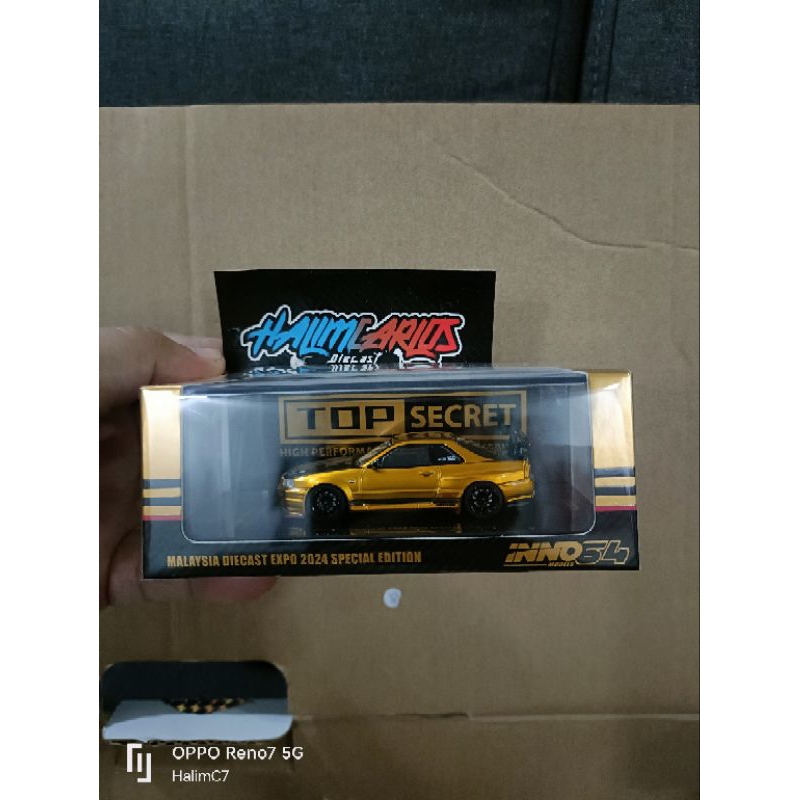 Inno64 Top Secret NISSAN SKYLINE GT-R R34 GOLD | Shopee Malaysia