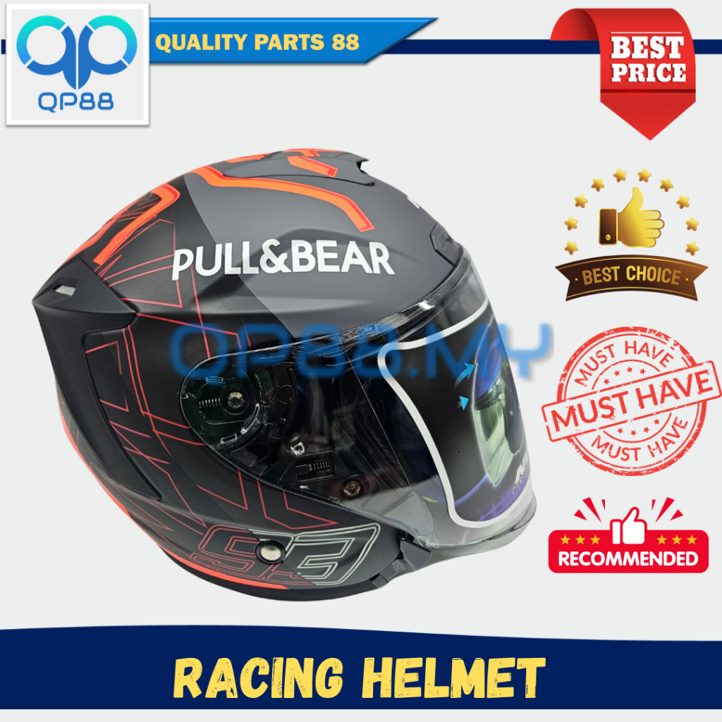 MHR OF939 NV FORCE PULL AND BEAR MARC MARQUEZ Racing Helmet Sport ...
