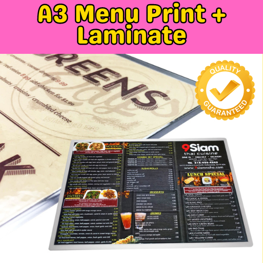 Print A3 Menu + Laminate / Restaurant Menu A3 | Shopee Malaysia