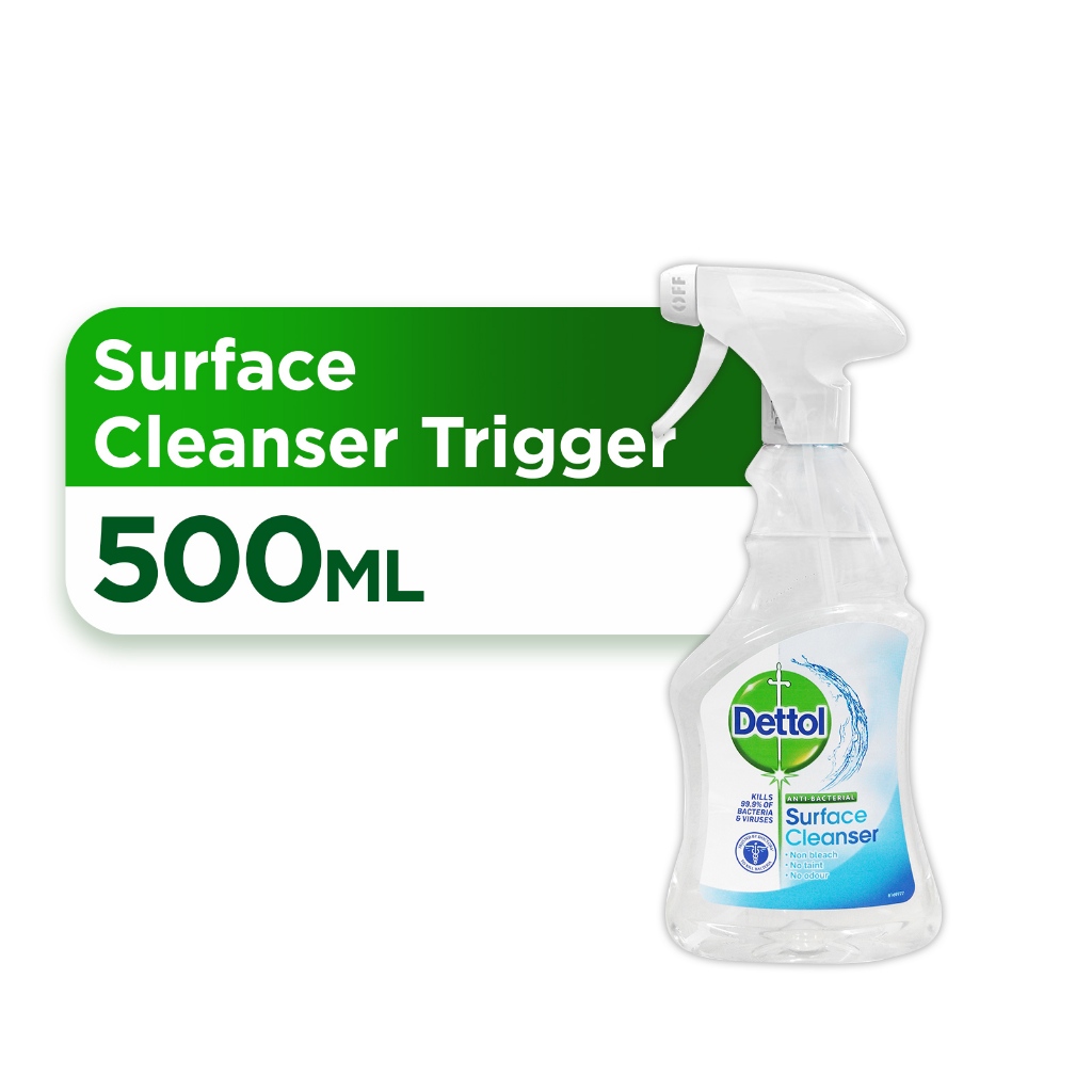 Dettol Trigger Spray Antibacterial Surface Cleanser 500ml/500ml x2 ...