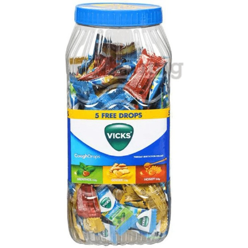 Vicks CoughDrops Throat Irritation Relief [205+5 free] Sugar Free Mix 4 ...
