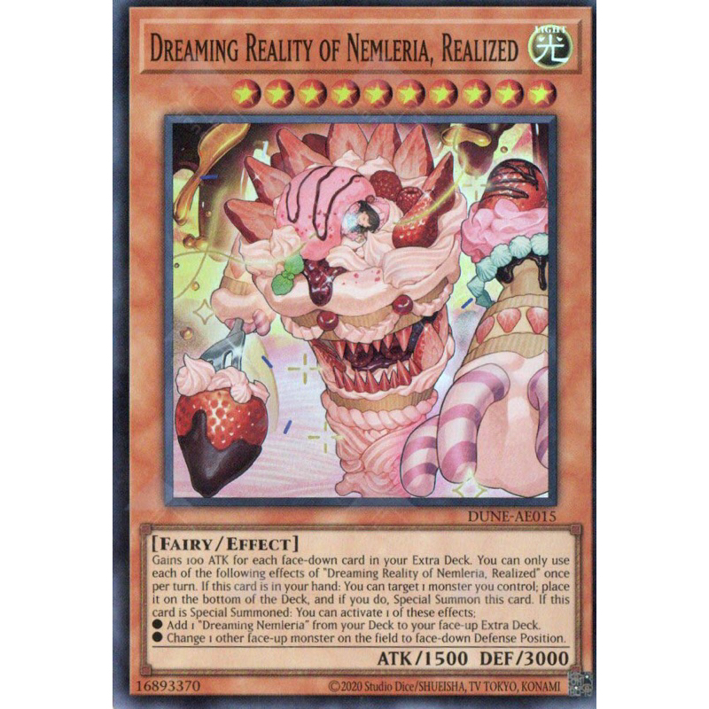 Yugioh DUNE-AE015 Dreaming Reality of Nemleria, Realized (SR) | Shopee ...