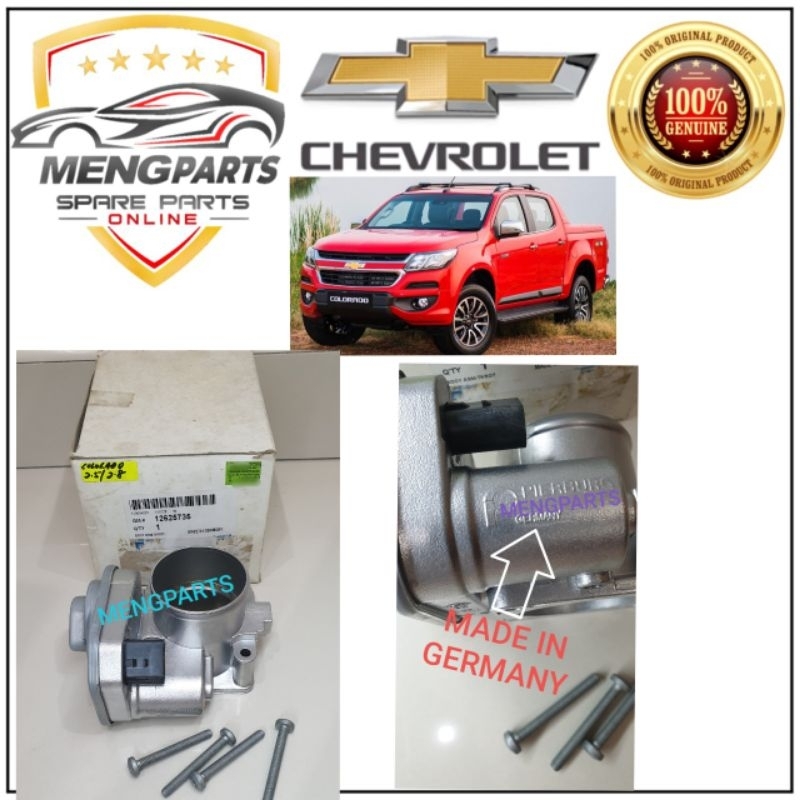 ORIGINAL CHEVROLET COLORADO THROTTLE BODY ASSY CV-12625735 | Shopee ...