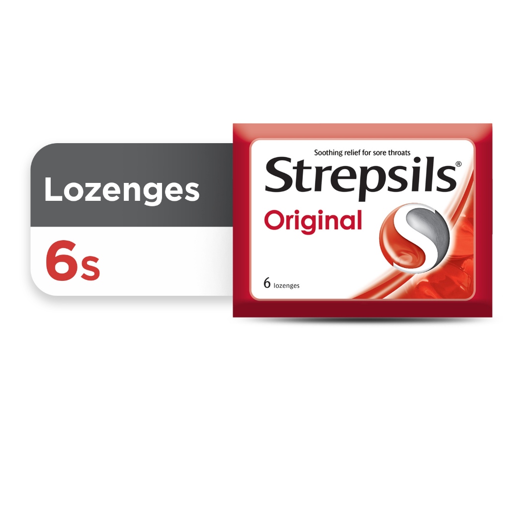 Strepsils Sore Throat Relief Lozenges 6s - Original/Cool/Extra Strong ...