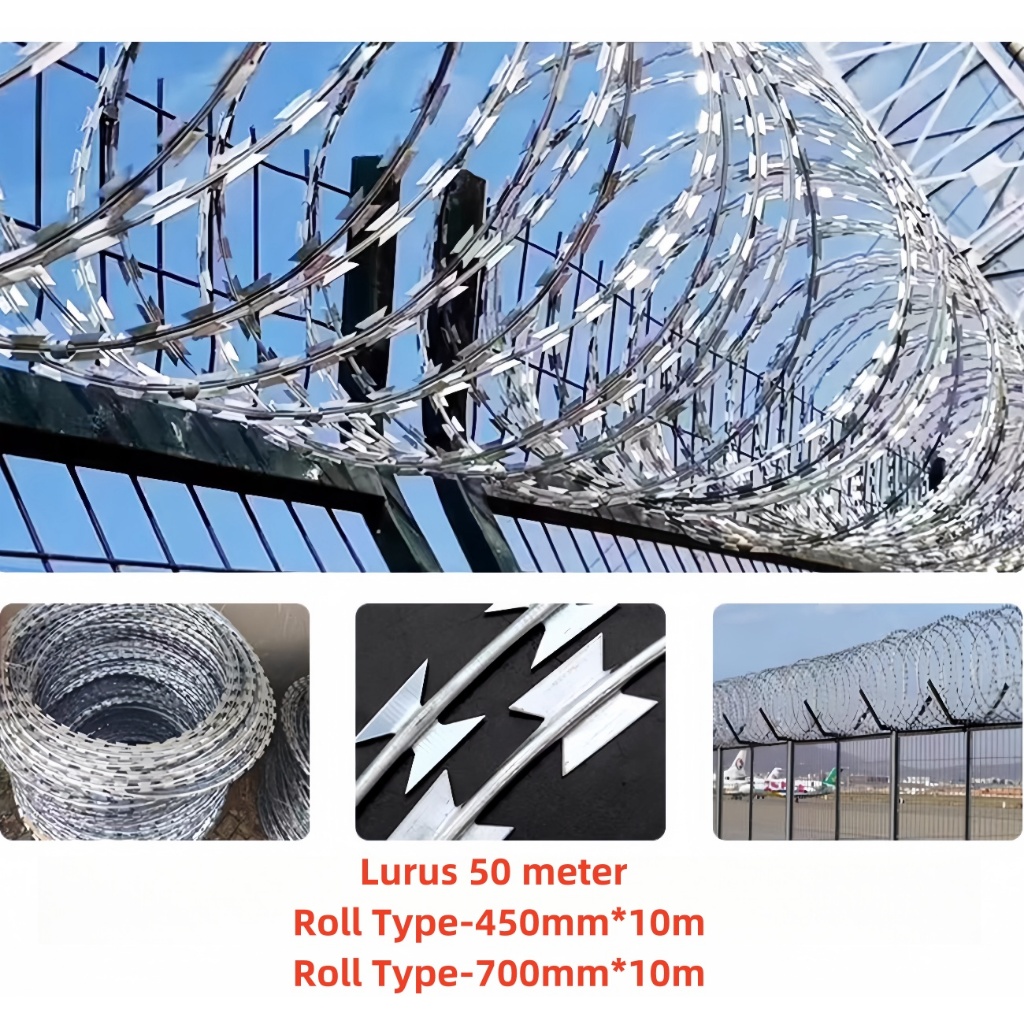 5 10 50m Length Kawat Duri protect for home farm dawai duri/dawai kawat ...