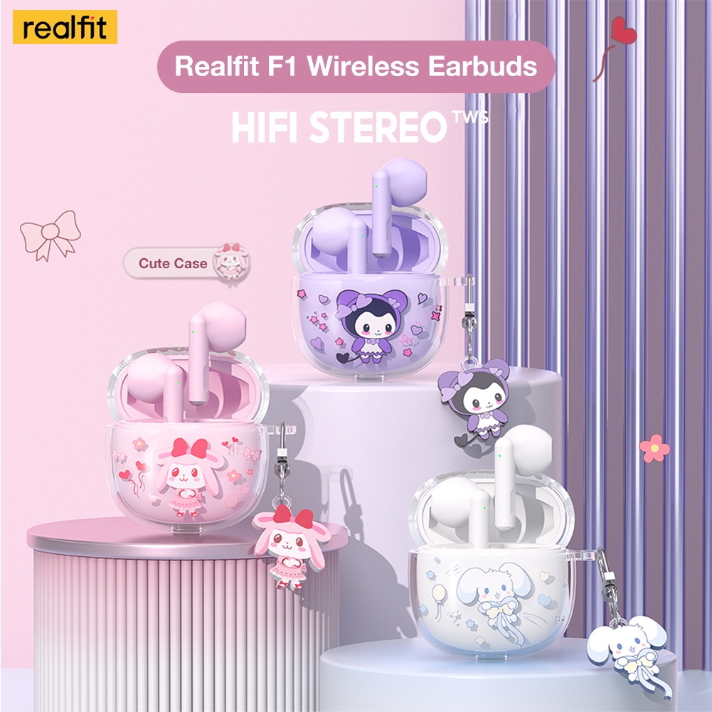 Realfit F1 Fon Telinga Bluetooth Fon Telinga Wayarles Kualiti Bunyi ...