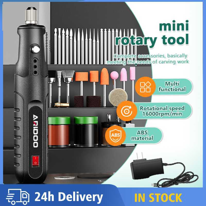 12V DC Grinder Rotary Tool Mini dremel Drill Electric Grinding Tool Kit ...