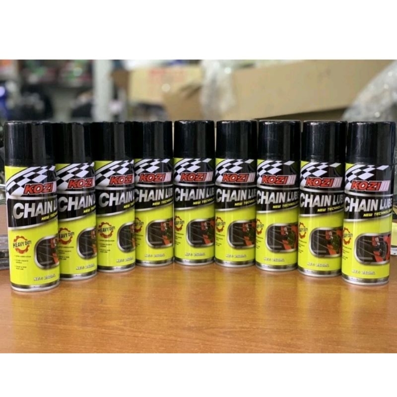 💯 KOZI CHAIN LUBE SPRAY MOTORCYCLE MINYAK RANTAI MOTOR UNIVERSAL TAHAN ...