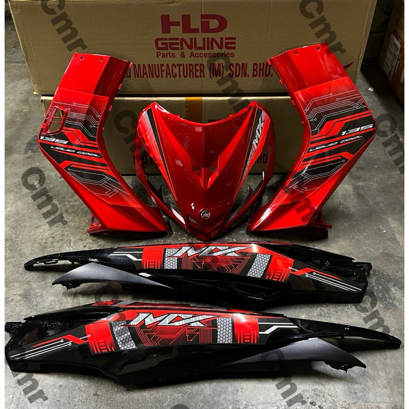 Cover Set Lc V1 Mx King Merah Hitam Lc135 V1 | Shopee Malaysia