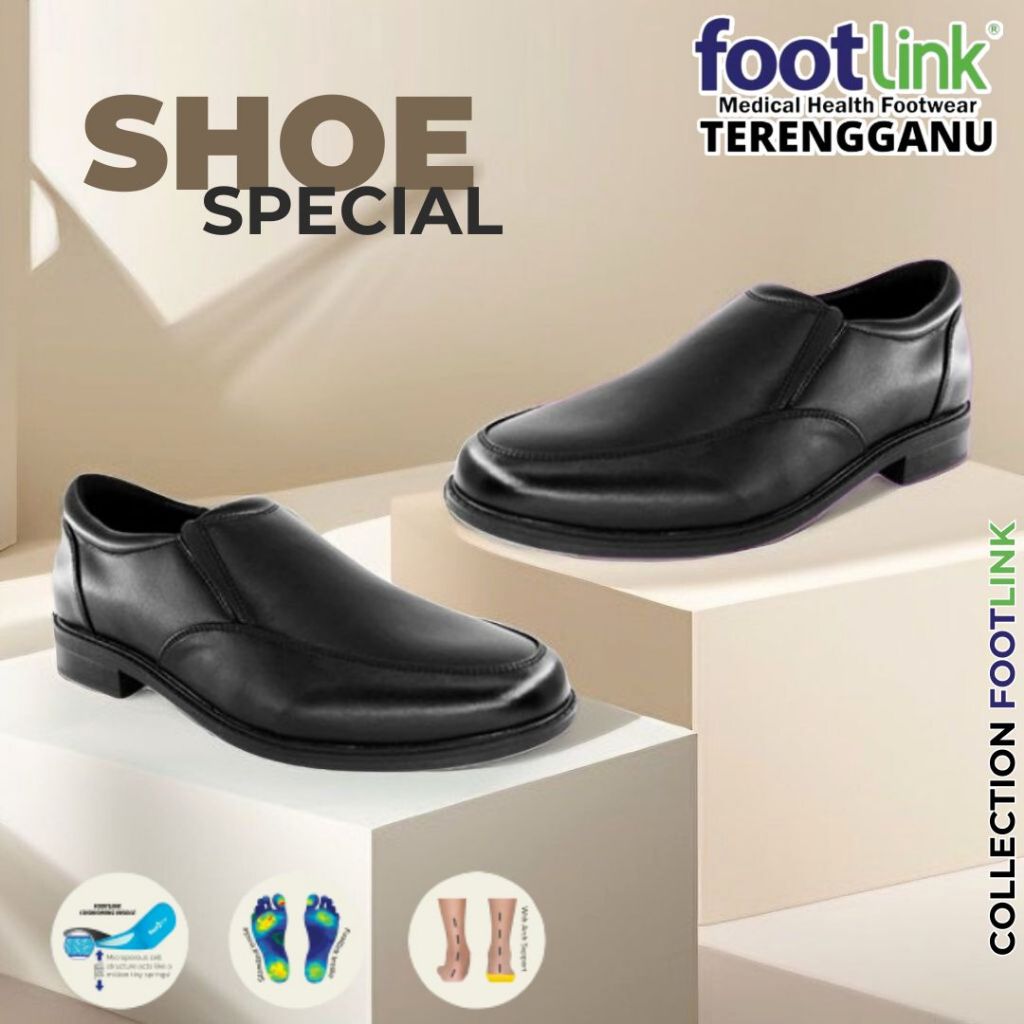 Footlink ( PB 6530 ) Medical Health Men Shoe | Shopee Malaysia