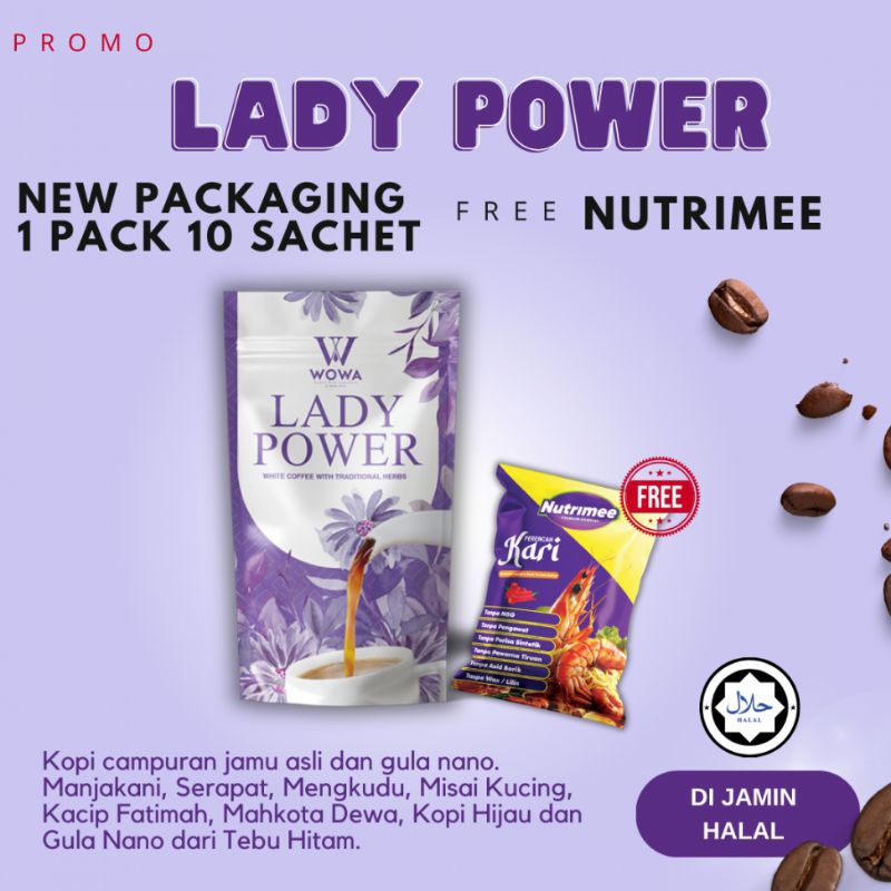 WOWA - LADY POWER (Coffee) 🔥READY STOCK🔥 NEW | Shopee Malaysia