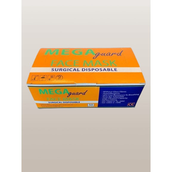 Mega Guard Face Mask for Adult Surgical Disposable | Shopee Malaysia