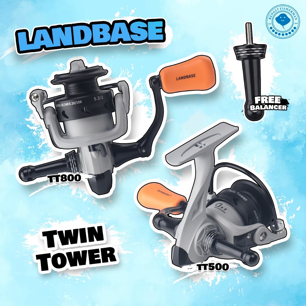 Rengitfisherman - Landbase 2024 Latest UL Spinning Reel Twin Tower 500/ ...
