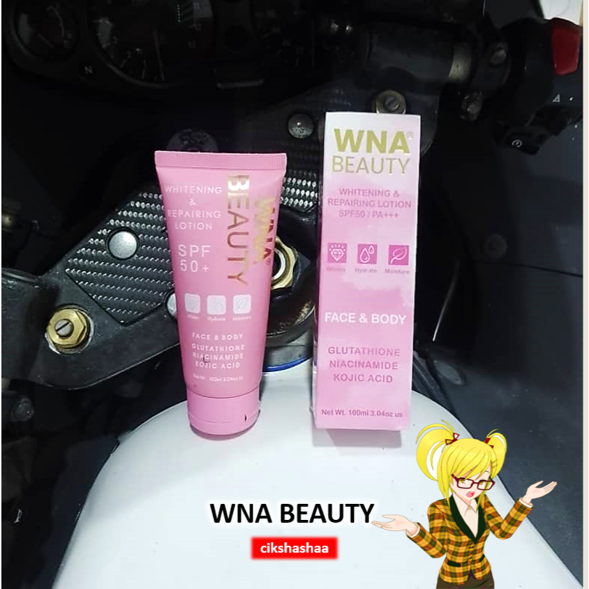 WNA BEAUTY WHITENING & REPAIRING LOTION 🤍 . Dapatkan produk WNA BEAUTY ...