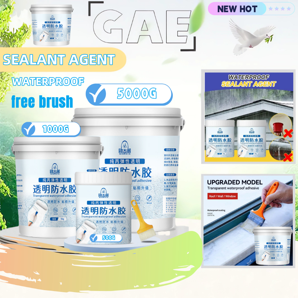 NEW Transparent Waterproof Glue Gam Kalis Air Waterproofing Paint Seal ...