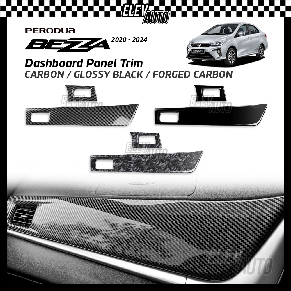 Perodua Bezza 2020-2024 Dashboard Panel Trim Side Aircond Frame Carbon ...