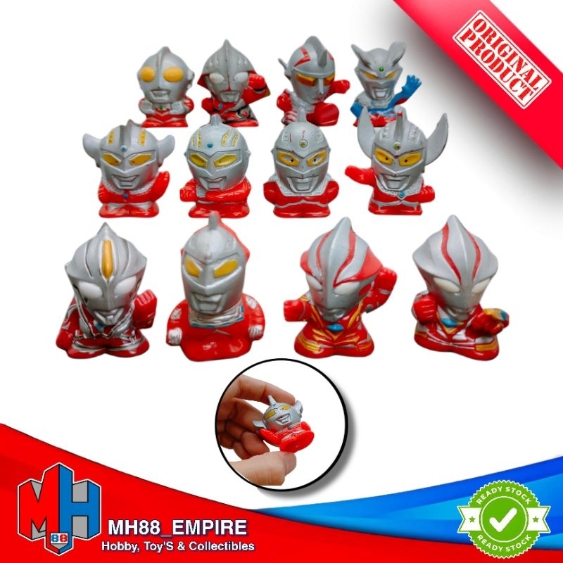 ULTRAMAN FINGER PUPPET SOFT VINLY ACTION FIGURE COLLECTION HOBBIES ...