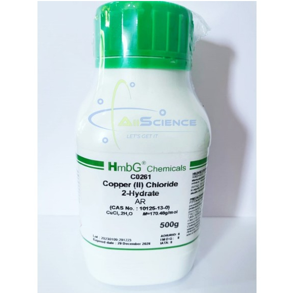 Copper 2 Chloride 2H2O AR, HmbG | Shopee Malaysia