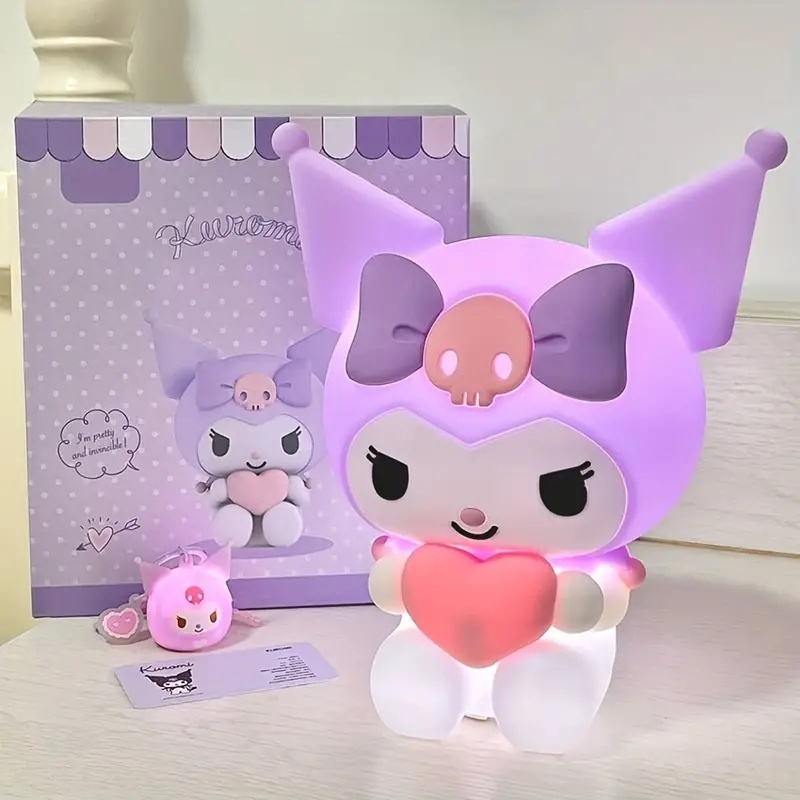 Kuromi Cartoon LED Night Light Papa Light Bedside Lamp Atmosphere Light ...