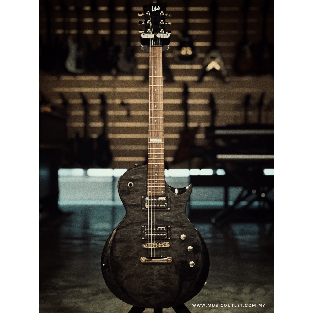 ESP LTD EC-100QM ECLIPSE ELECTRIC GUITAR (SEE THRU BLACK) | Shopee Malaysia