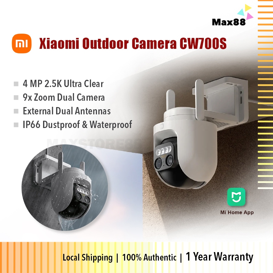 Xiaomi Outdoor Camera CW700S - 9X Zoom Dual Camera | IP66 Waterproof | Dual Antenna | Humanoid ...
