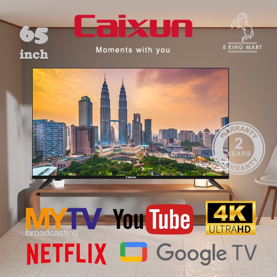 Caixun 65" Google TV 65 Inch 4K UHD Ultra HD LED Smart TV ProViXio ...