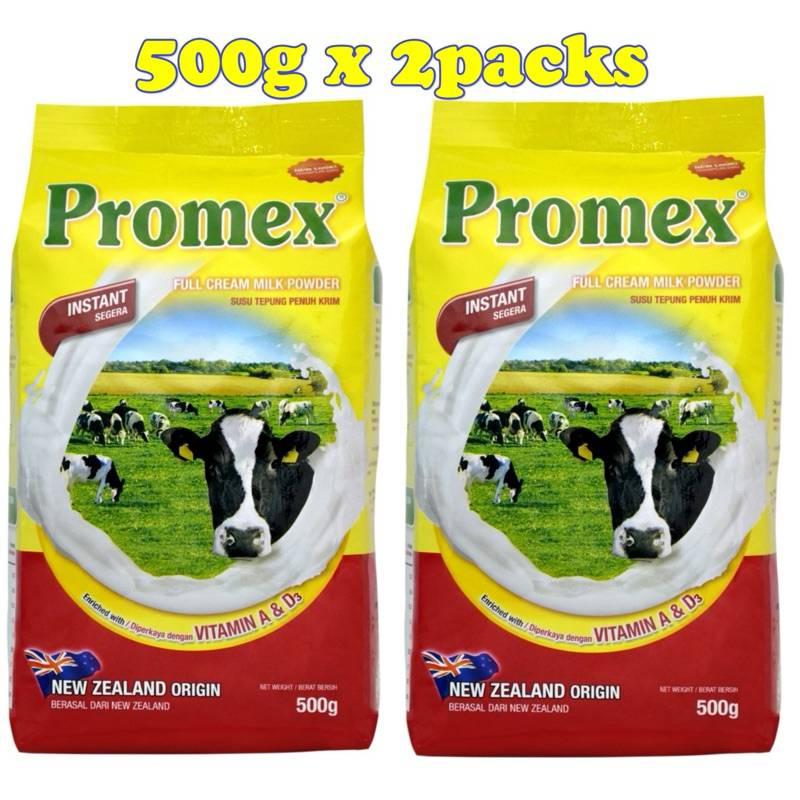 Promex Instant Full Cream Milk Powder (500gx2pack) | Shopee Malaysia