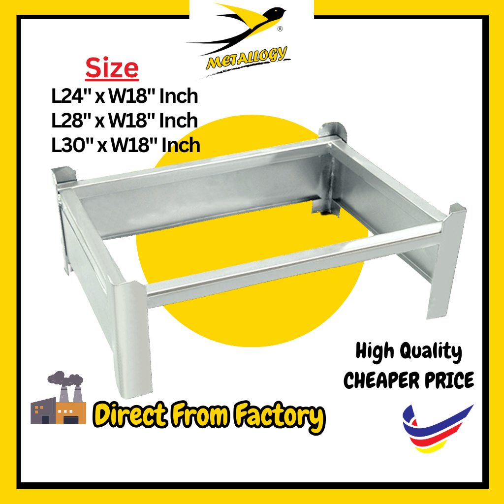 [Big Size] Metallogy Burger Plate Stand/ Kuali Roti Canai Stand/ Hot ...