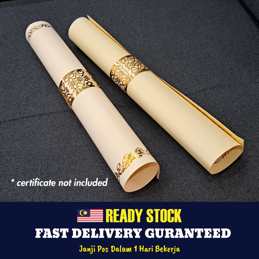 Certificate Scroll Ring Gelang Skrol Sijil Graduation Graduasi | Shopee ...
