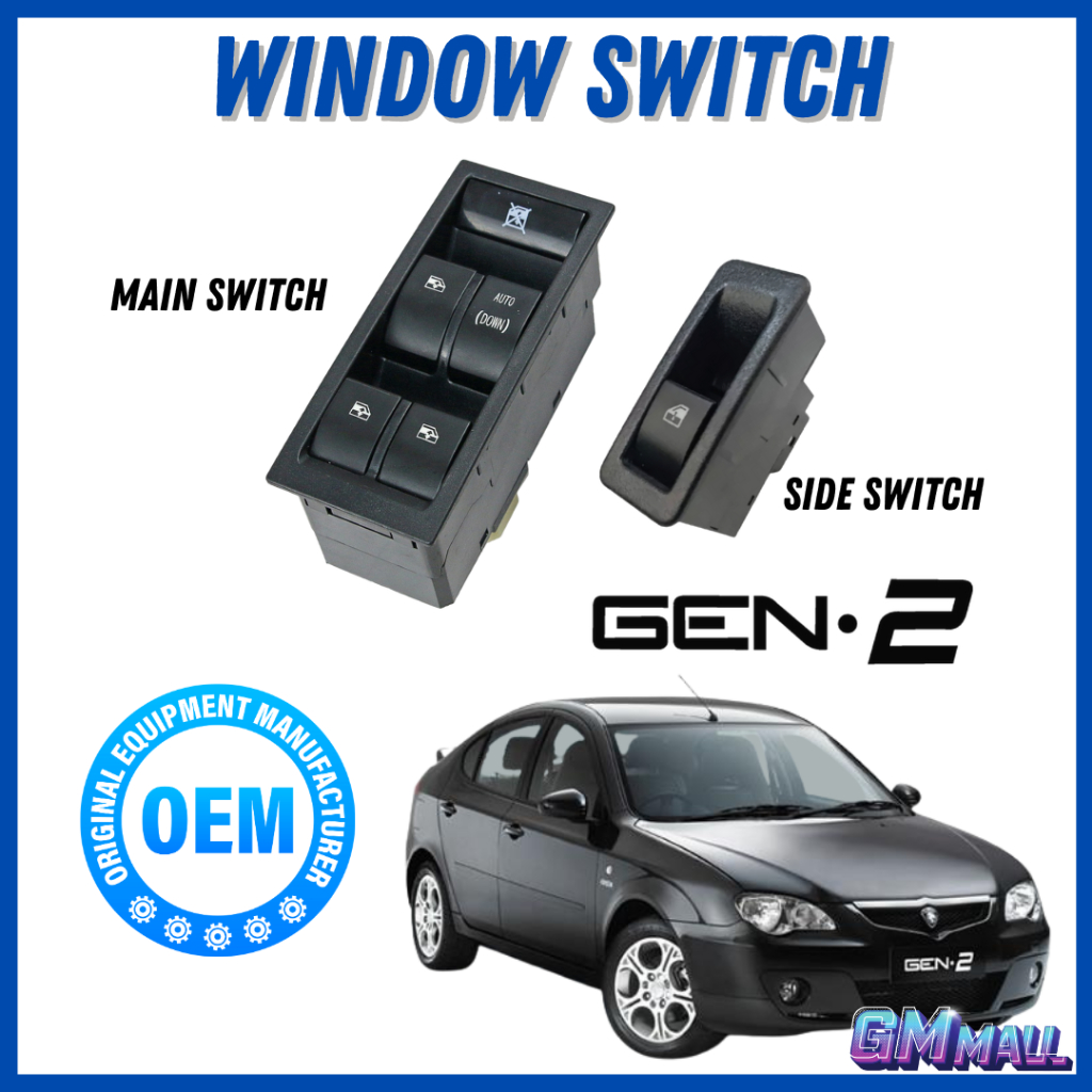 PROTON GEN2 POWER WINDOW SWITCH BUTTON MAIN SWITCH SIDE SWITCH Suis ...