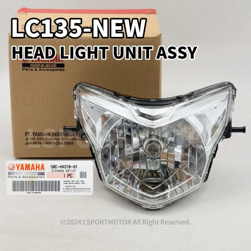 ORIGINAL 🔥YAMAHA LC135-NEW HEADLIGHT UNIT ASSY 50C-H4310-01 HEADLIGHT UNIT LAMPU DEPAN LAMPU ...
