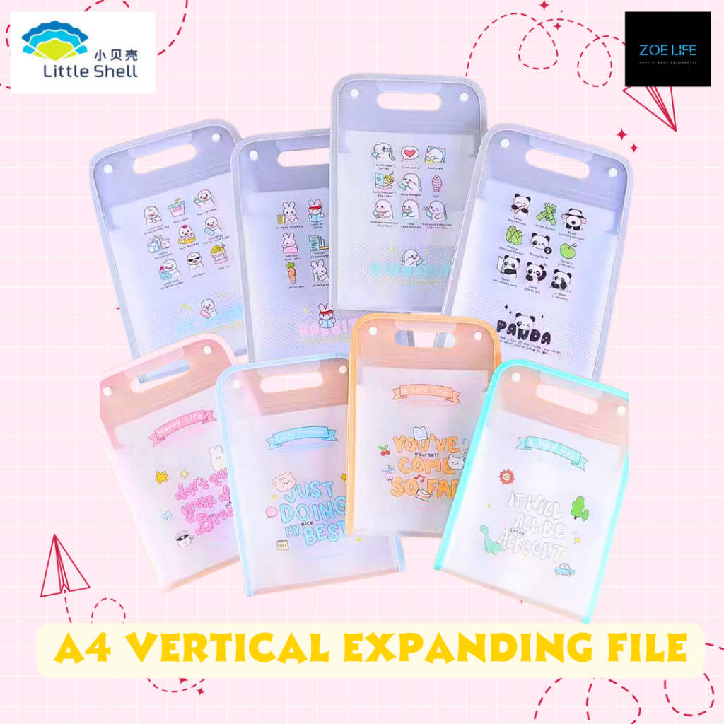 A4 Vertical Multi-Layers Folder 13 Pockets Cute Pocket Expanding File ...