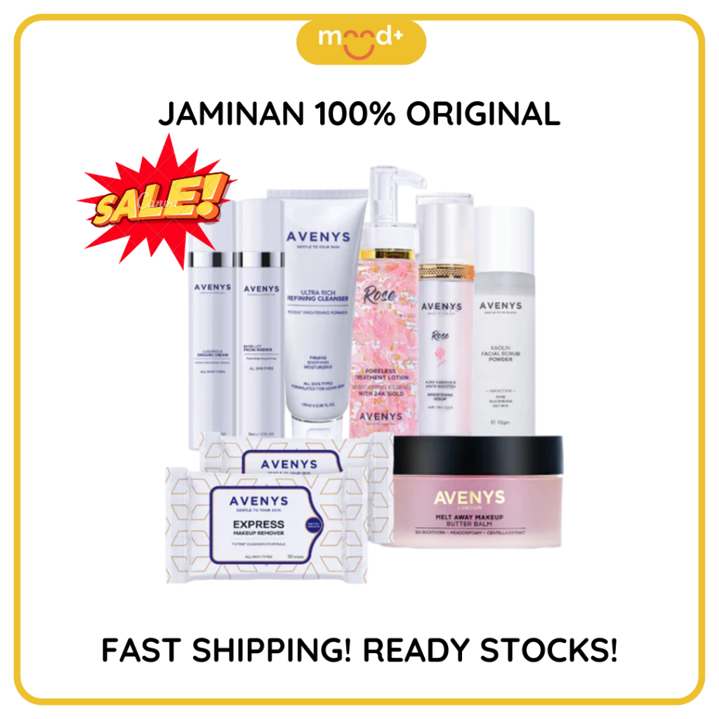 TERMURAH! 💯 ORIGINAL SET ROSE AVENYS - SET JERAGAT, FULL SKINCARE SET ...