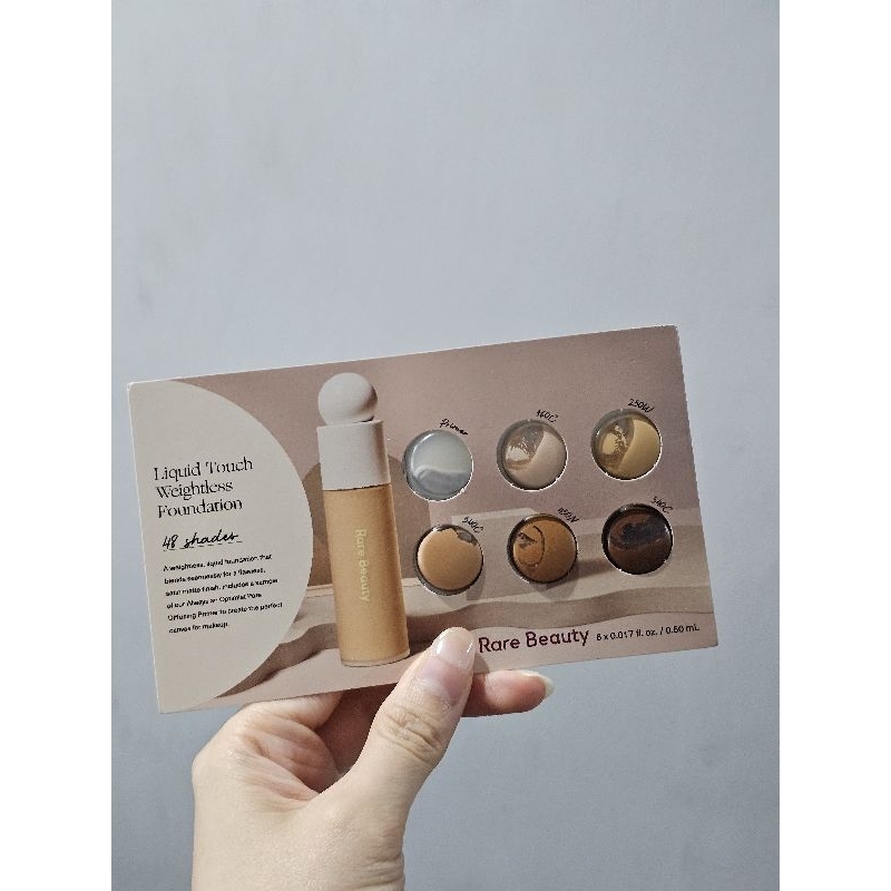 Rare Beauty Liquid Touch Weightless Foundation Sample Card | Shopee ...