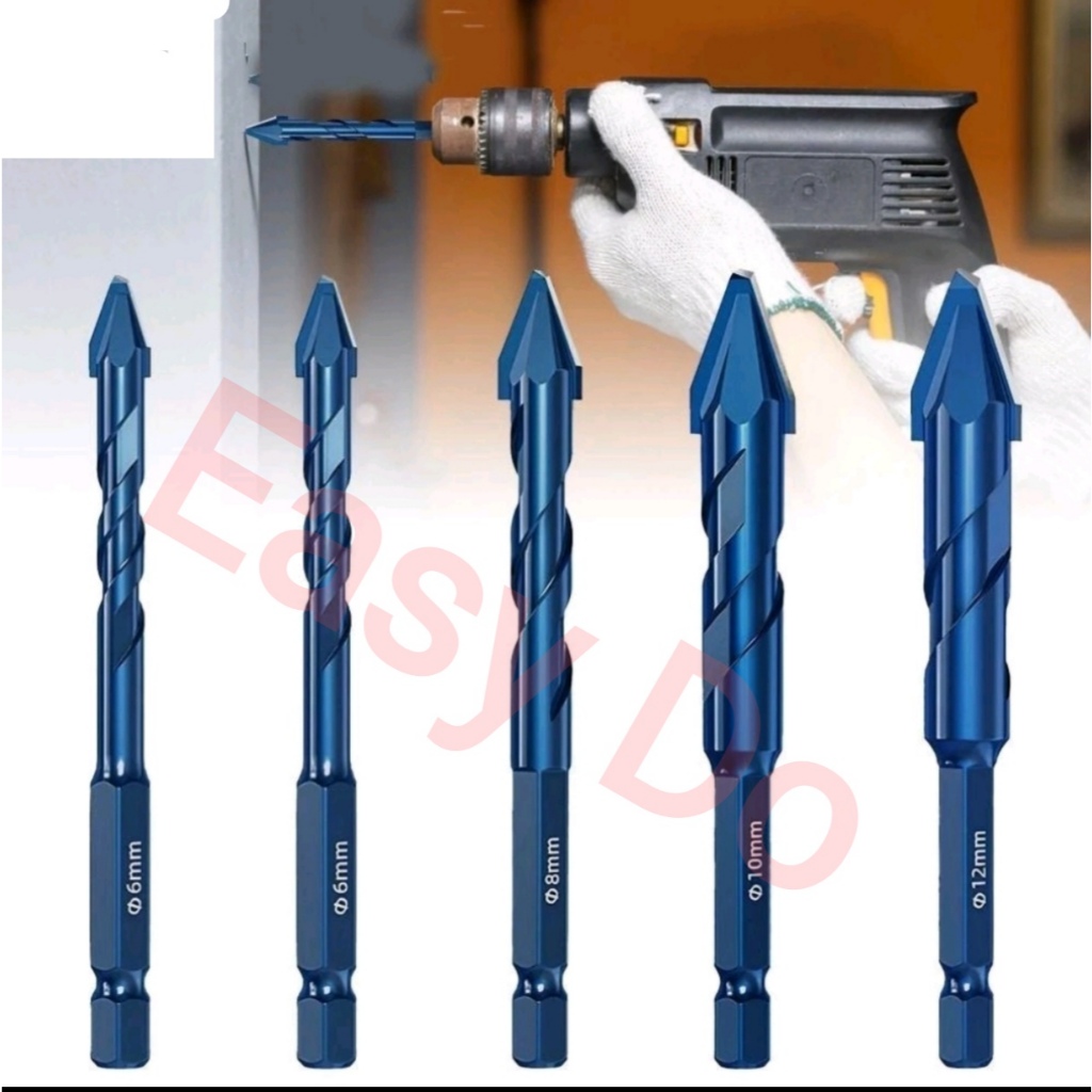 6/8/10/12mm Triangle Tile Drill Set, Precision Drilling Hex Eccentric ...