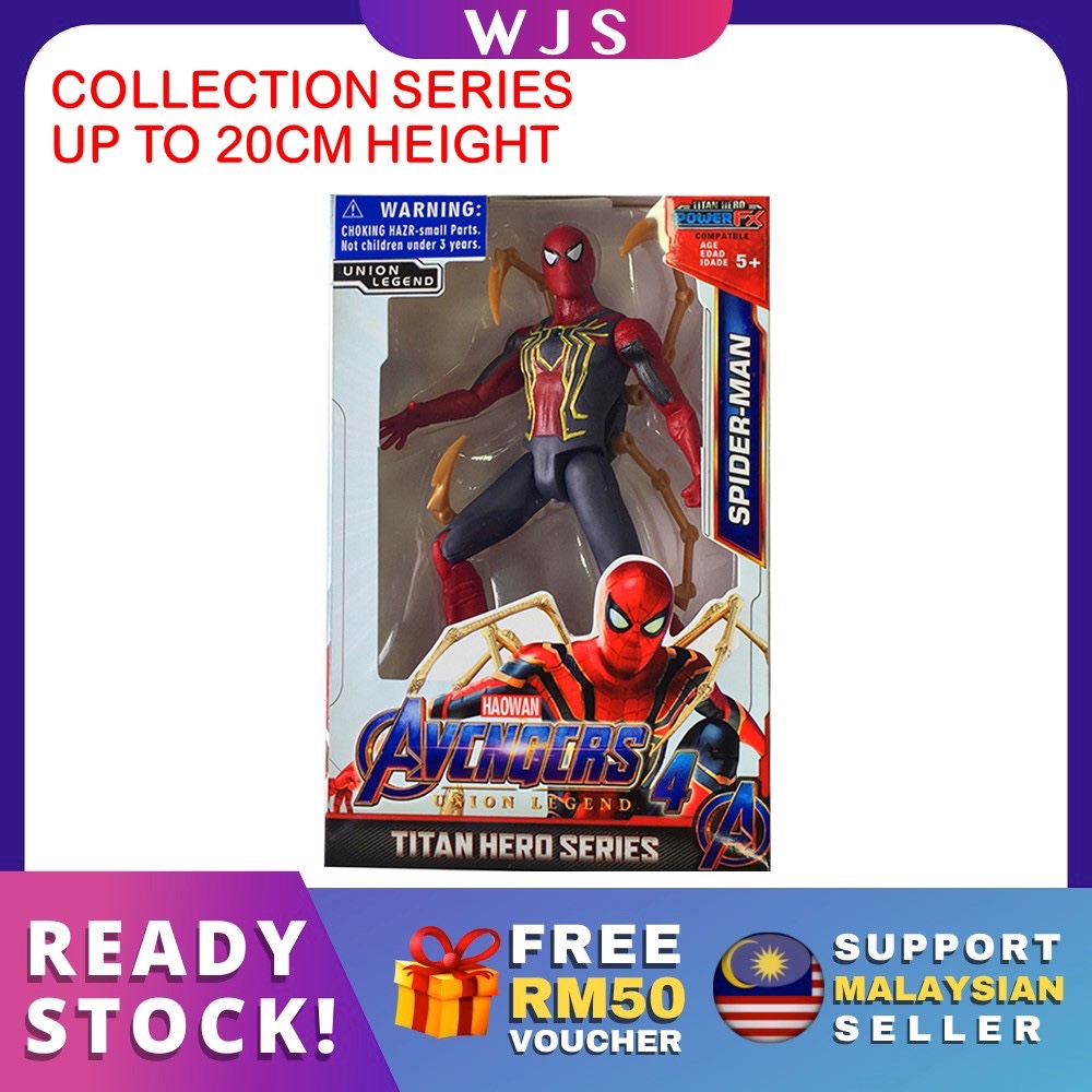 🇲🇾FREE RM50 VOUCHER🎁 MLQ 20CM Avengers Action Figure LED Superheroes ...