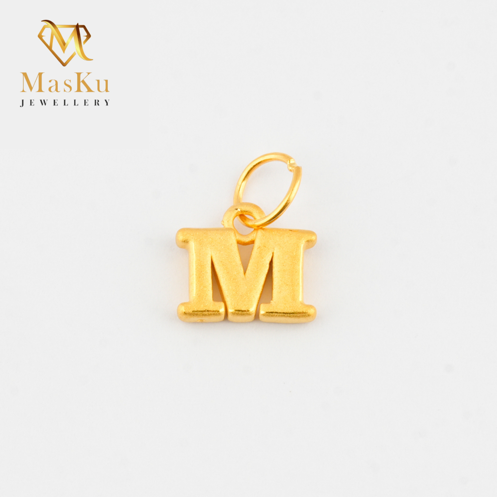 MasKu Jewellery 999 Charm / 999 Charm Alphabet M MKJH181021 | Shopee ...