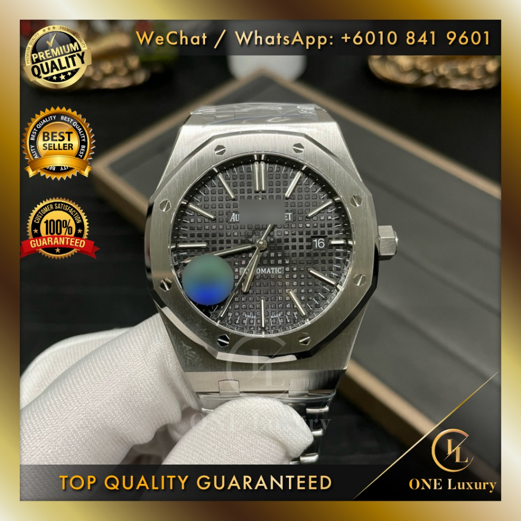 🔥SWISS TOP QUALITY🔥 R0YAL 0AK 41MM 15400ST GREY DIAL ON STAINLESS STEEL ...