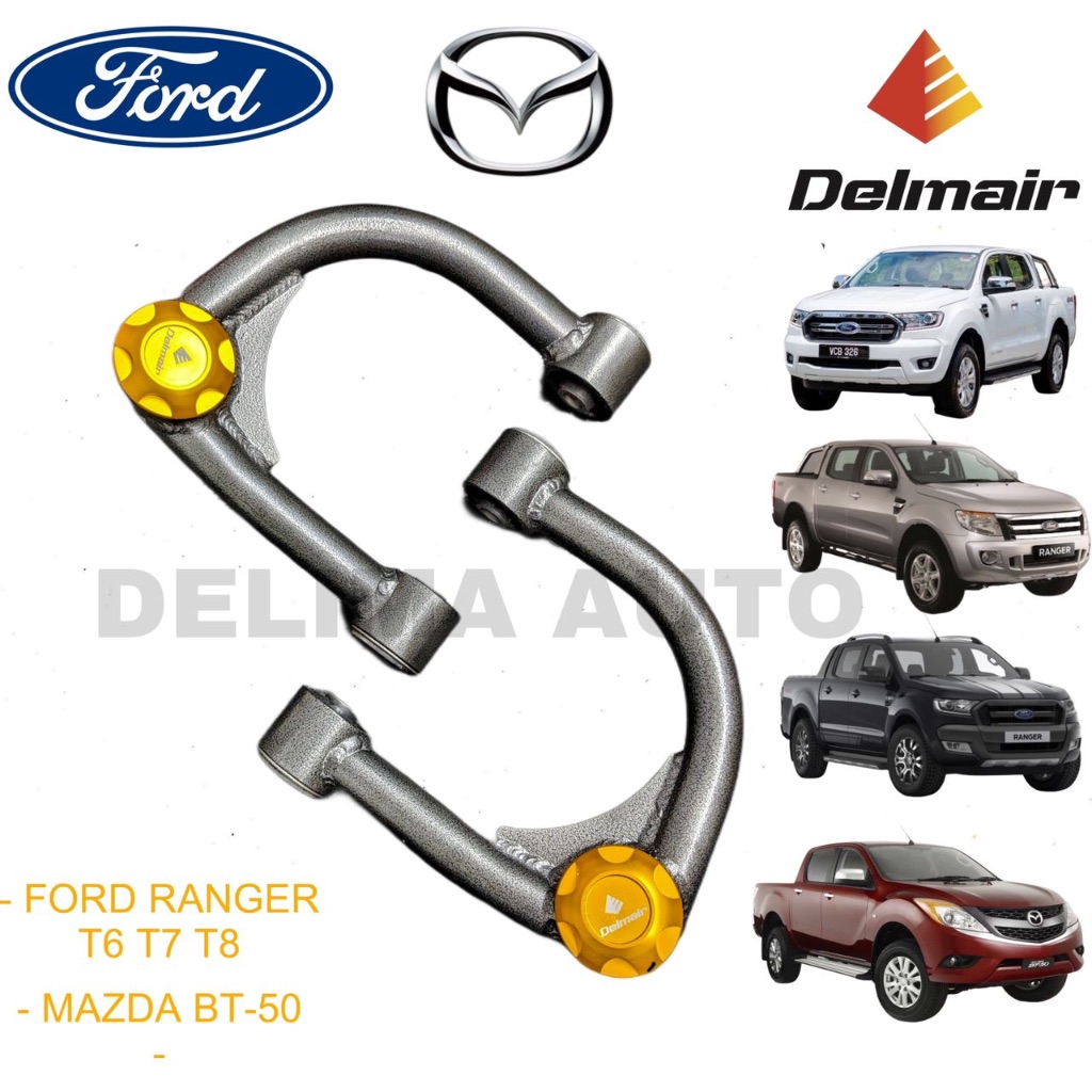DELMAIR Front Upper Control ARM Lift Up 2" For Ford RANGER T6 T7 T8 ...