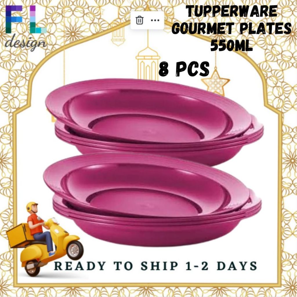 Tupperware 8IN1 550ml Gourmet Plates 700ml Microwaveable Legacy Pingan ...
