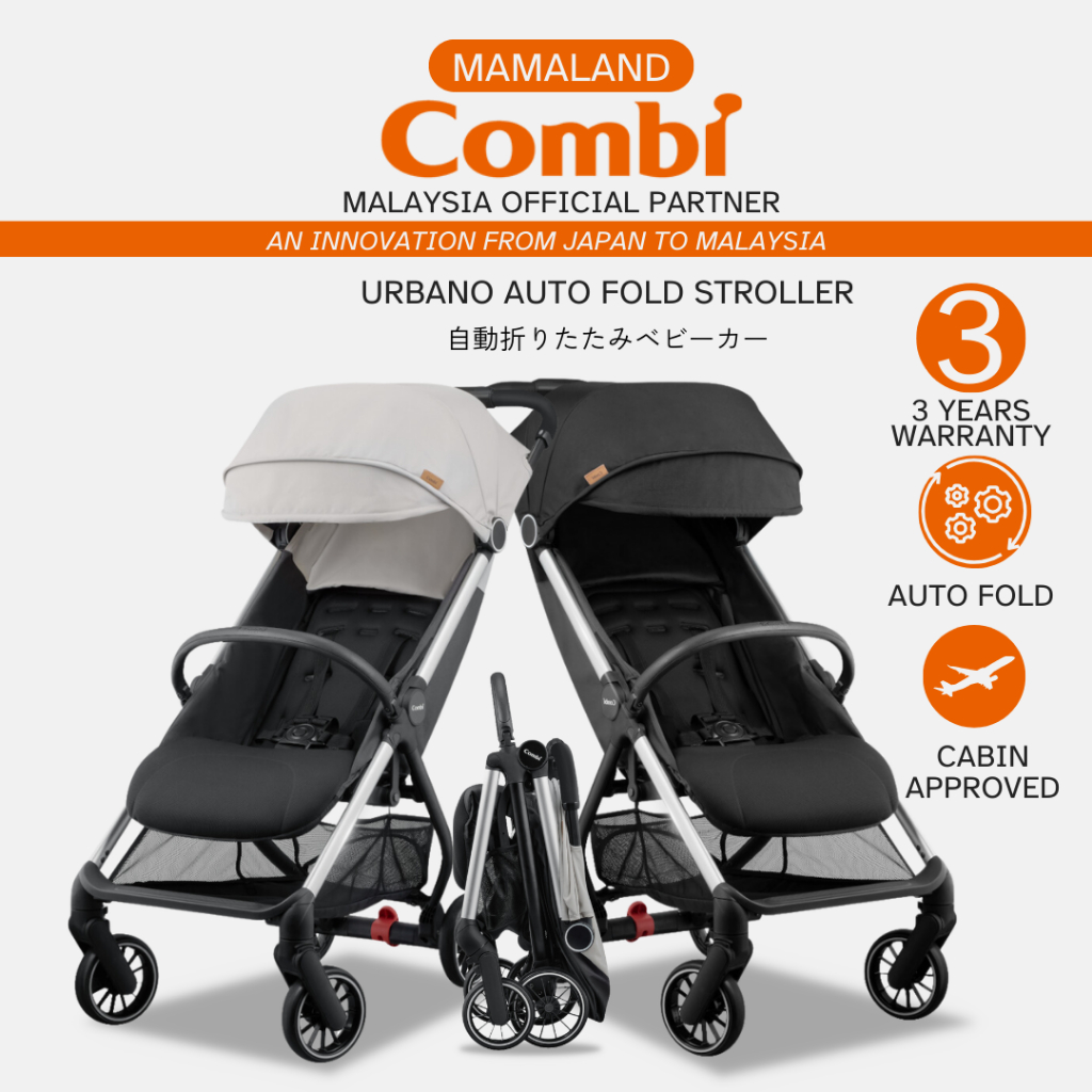 Mamaland Combi Urbano Auto Fold Baby Stroller | Shopee Malaysia