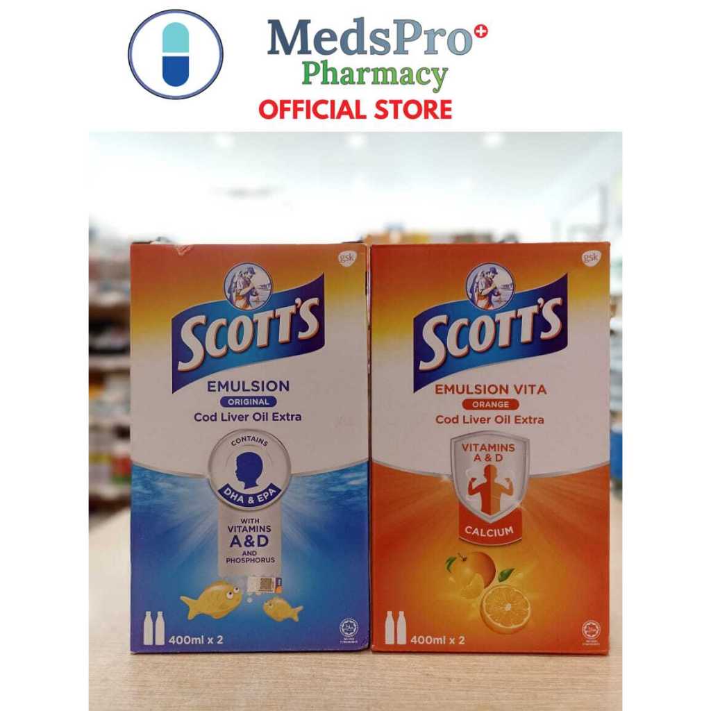 Scott's Emulsion Cod Liver Oil Extra Original / Orange (EXP 09/01/2026 ...