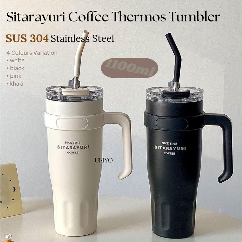 UKIYO [NEW] Sitarayuri Coffee Thermos Tumbler | 1100ml Large Capacity ...