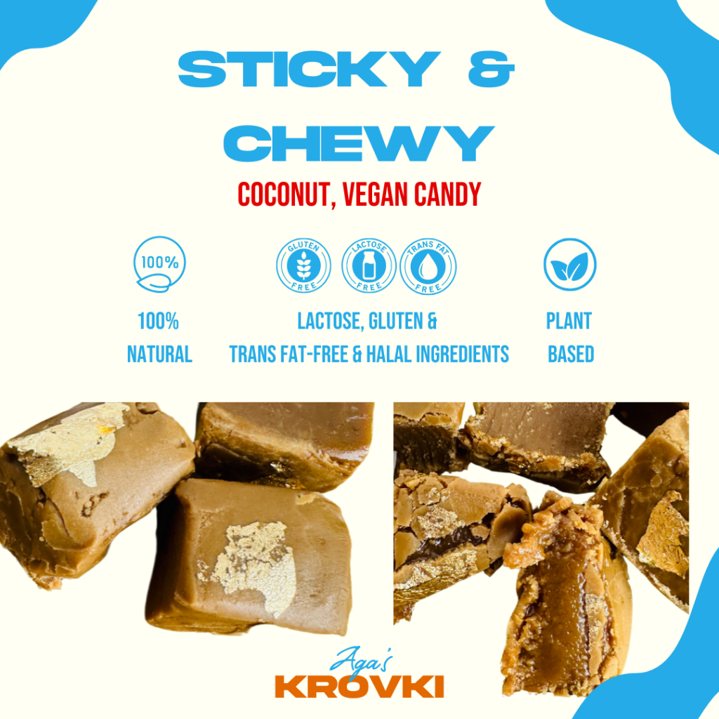 Aga's Krovki - Sticky & Chewy Candy, 100% Natural, Handmade, VEGAN ...