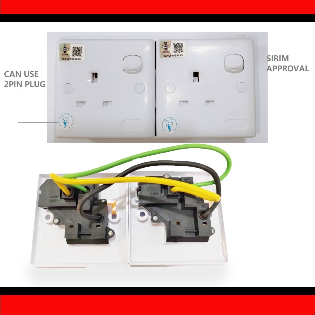 Extension socket / Trailing Socket Base Complete Wire 2.5 MM CABLE ...