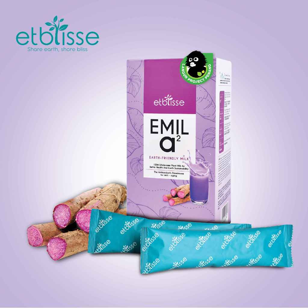 Etblisse Emil a2 Purple Vision Milk Sachet Box - Halal (270g/9's x 30g) | Shopee Malaysia