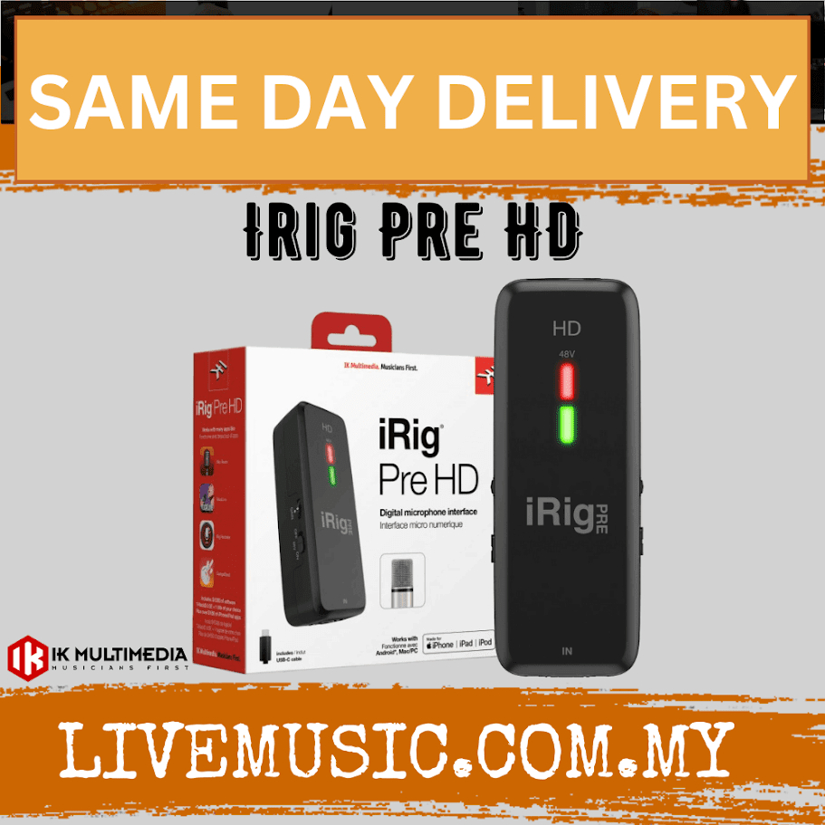 IK Multimedia iRig Pre HD - Digital Microphone Pre-amp and Interface | Shopee Malaysia