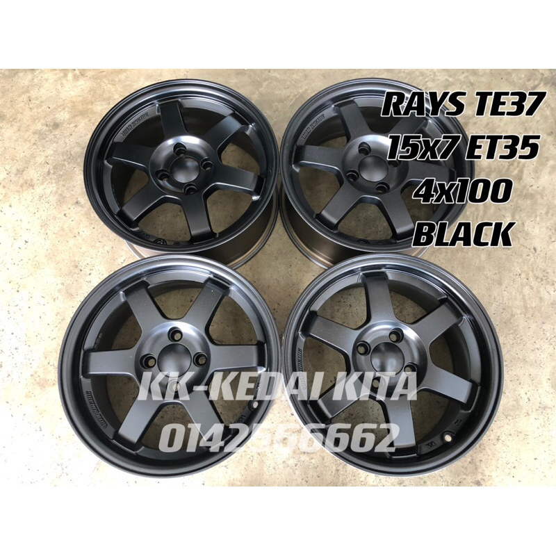 USED RIM RAYS TE37 15 INCHI | Shopee Malaysia